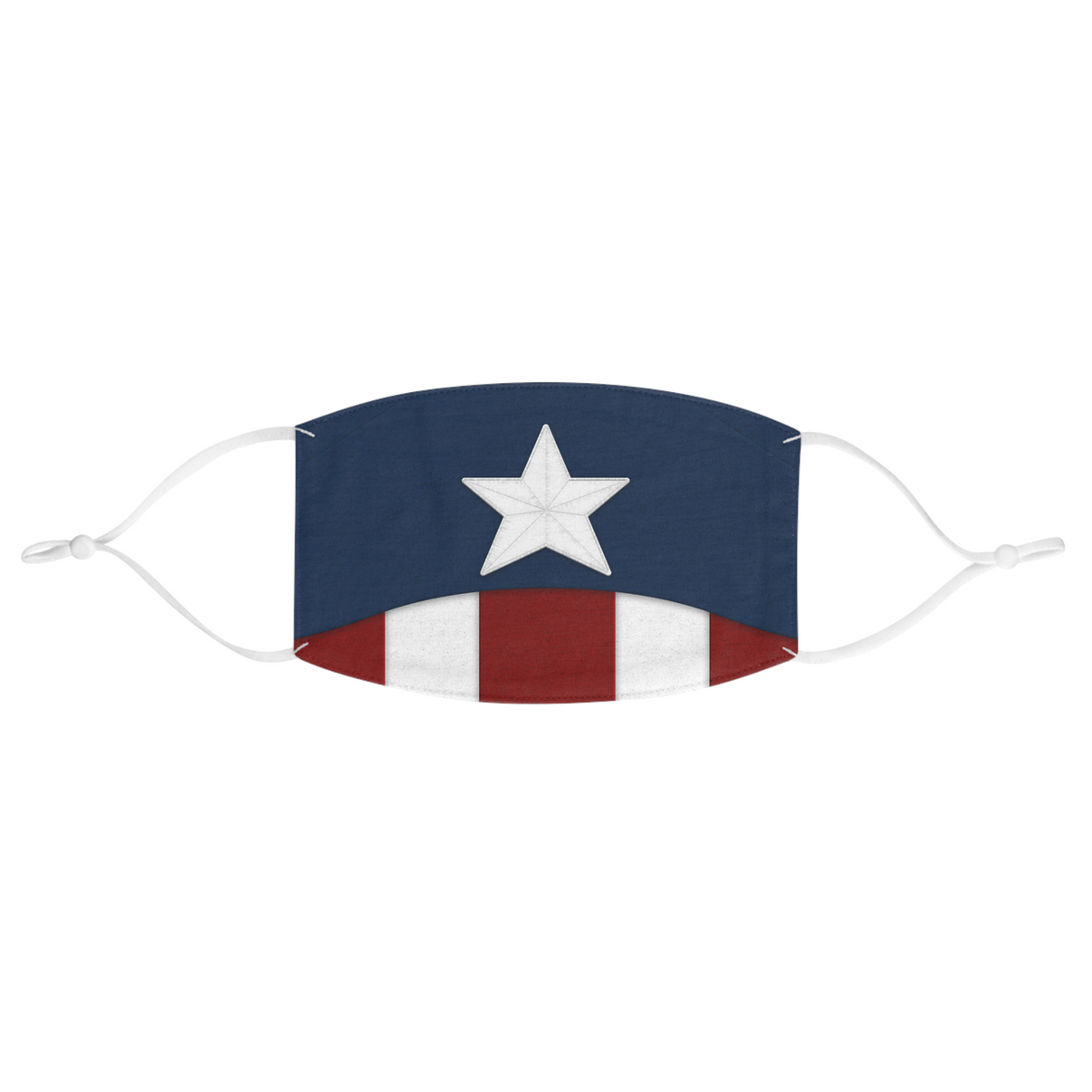 Captain America Stars and Stripes Face Mask, The First Avenger Costume ...