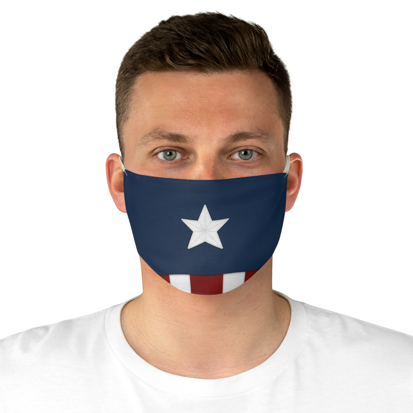 Captain America Stars and Stripes Face Mask, The First Avenger Costume ...