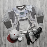 Shatterstar Long Sleeve Shirt, Deadpool & Wolverine Costume ...