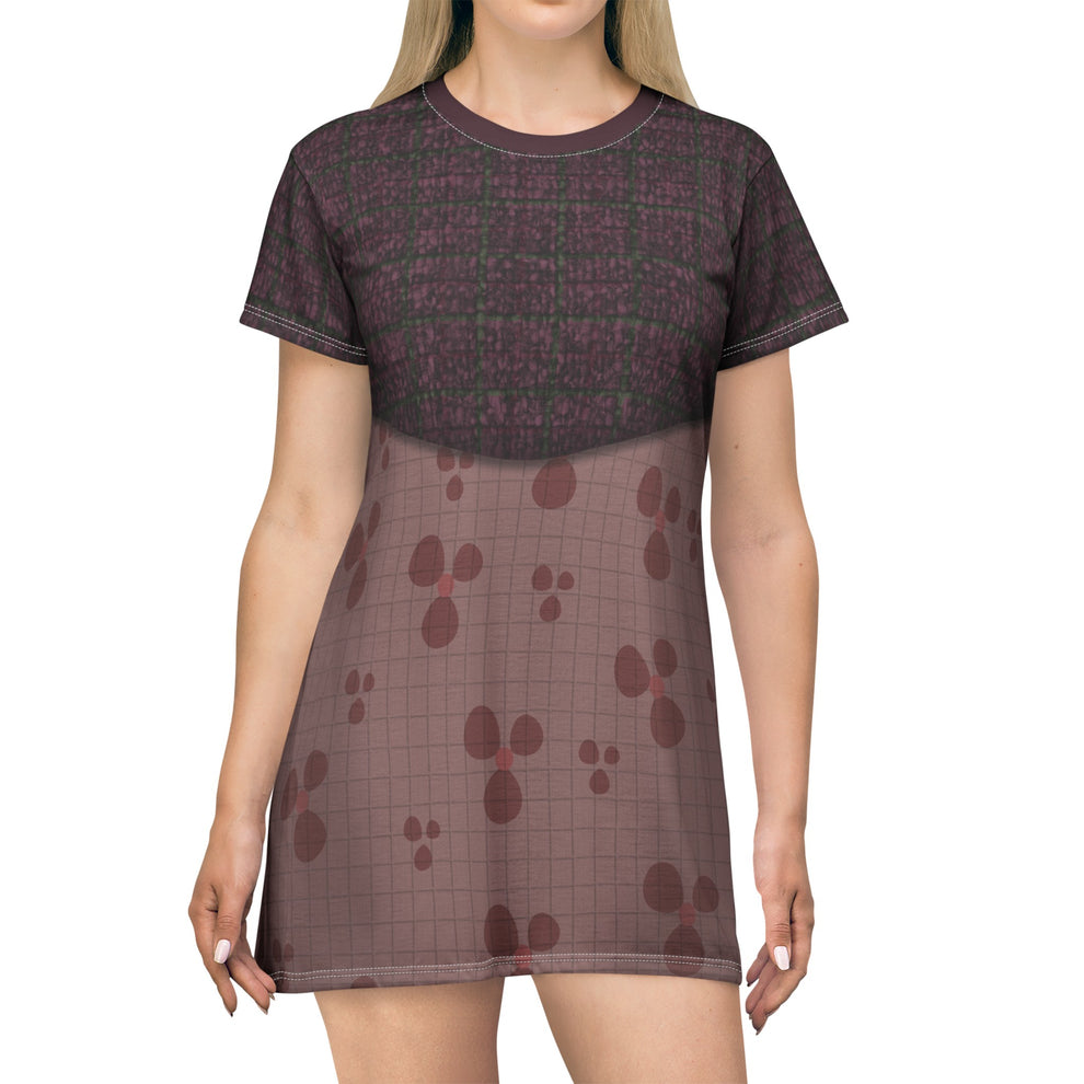 Nostalgia Short Sleeve Dress, Inside Out 2 Costume – EasyCosplayCostumes