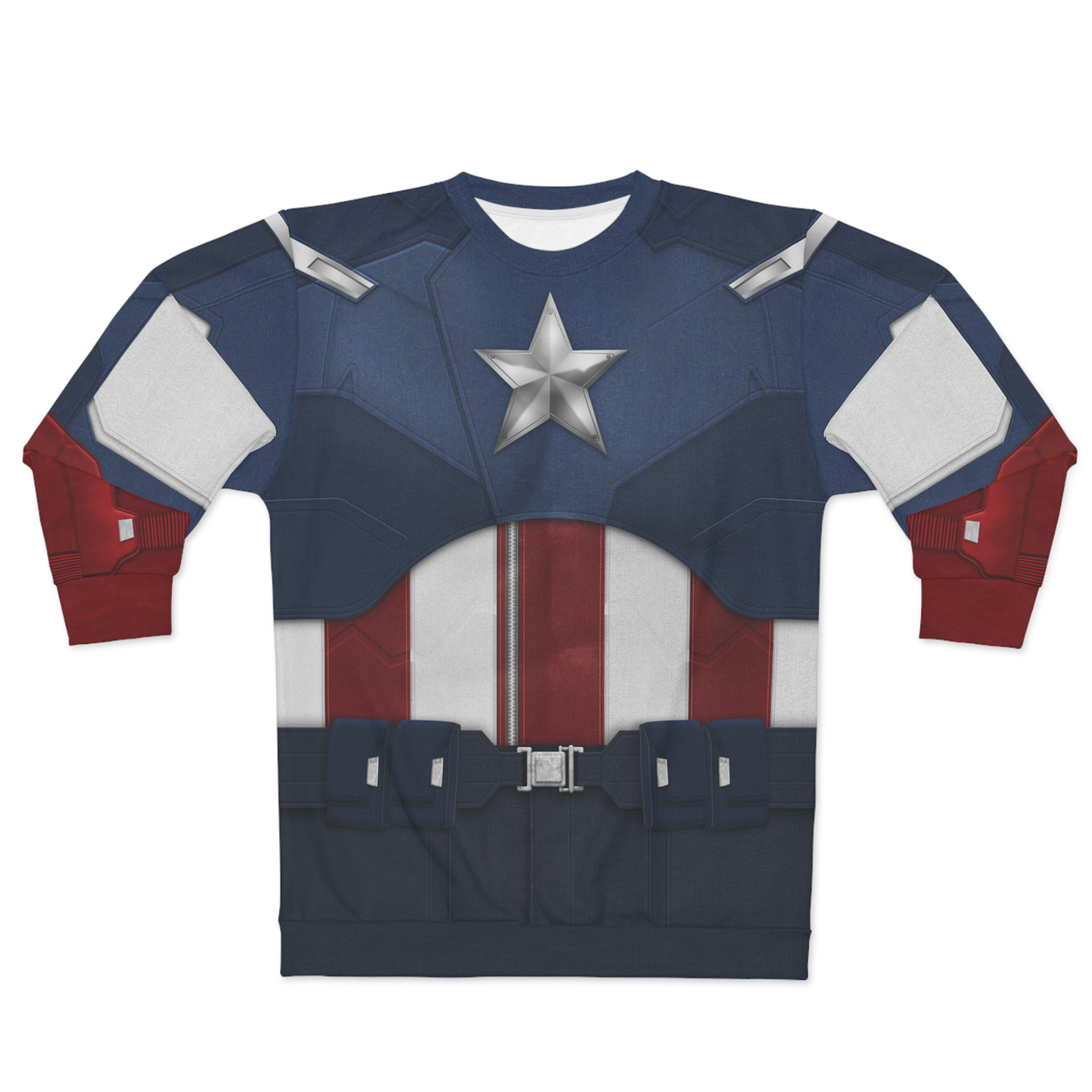 Captain America Long Sleeve Shirt, The Avengers Costume ...