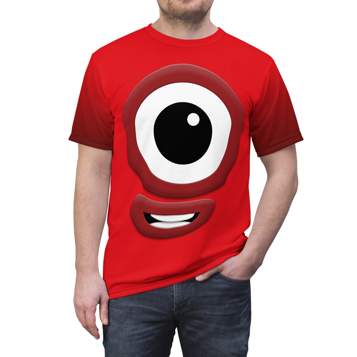 Number One Red Blocks Shirt, Num Characters Costume – EasyCosplayCostumes