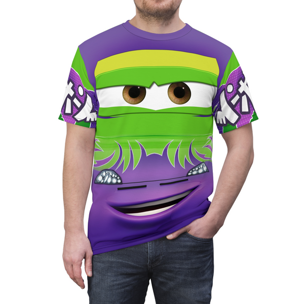 Wingo Cars Purple Green Shirt, Cars Character Costume – EasyCosplayCostumes