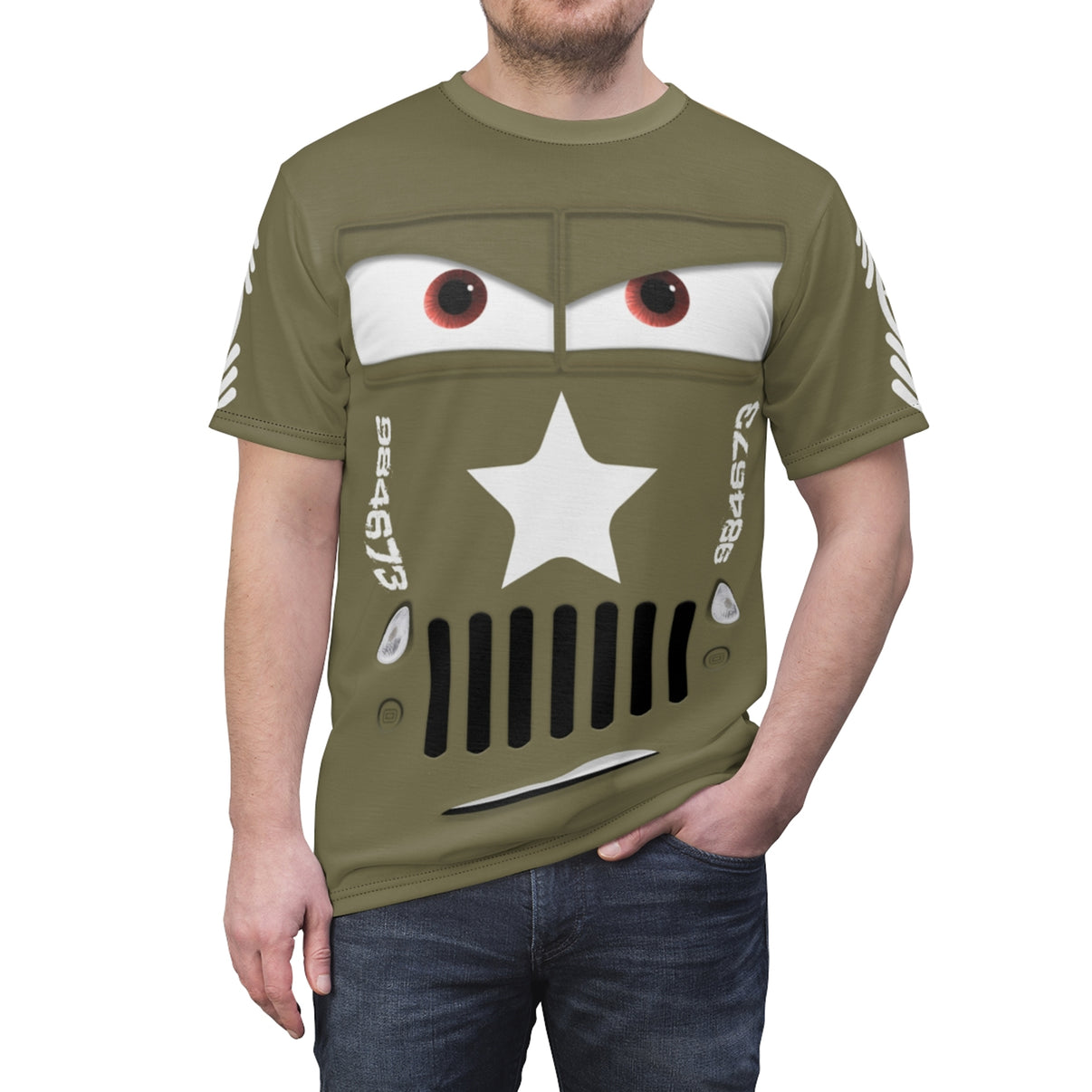 Sarge Shirt, Pixar Cars Costume – EasyCosplayCostumes